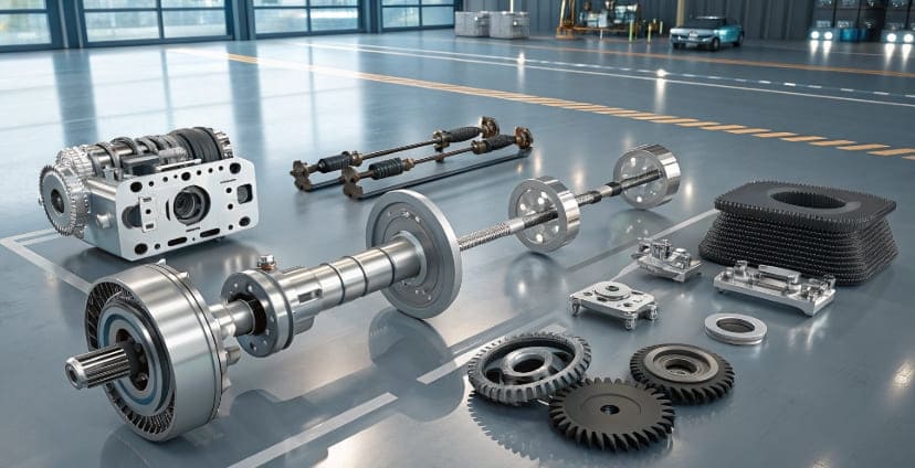 Which automotive parts can CNC precision machining process?